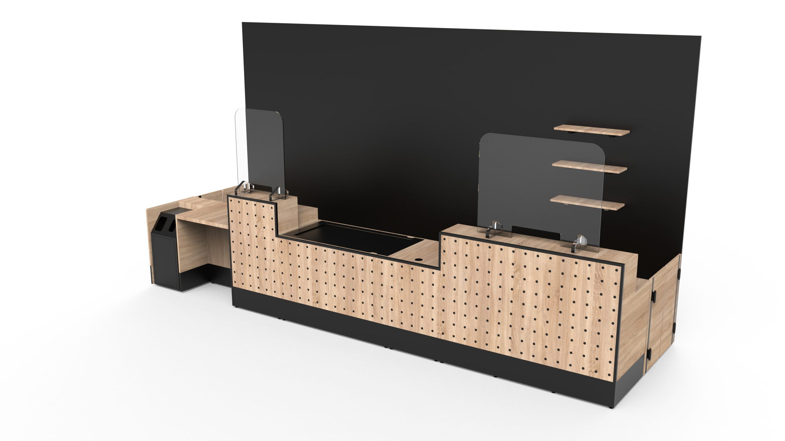 Comptoir de Caisse Mural avec Conveyeur | Voll Global