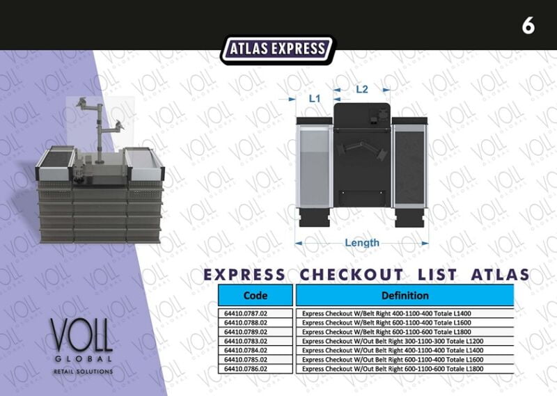 Atlas Express Checkout Counters | Voll Global